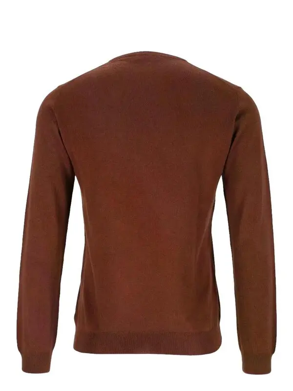 Al Duca D'aosta Crew-neck Long-sleeve Sweater - Brown