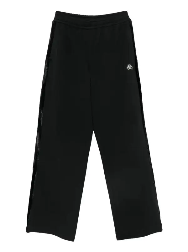 Moose Knuckles Velvet-trim Track Pants - Black