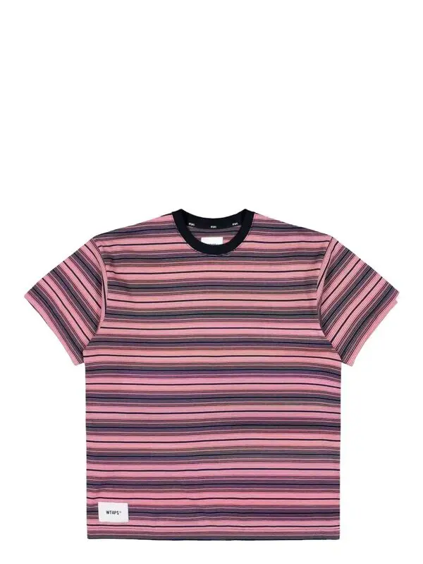 WTAPS Striped Cotton T-shirt - Pink