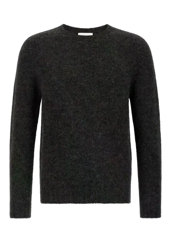 OLIVER LATTUGHI Brushed-effect Crew-neck Sweater - Grey