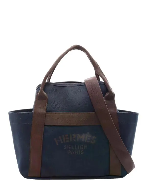 Hermès 2019 Panasage Groom Tote Bag - Blue