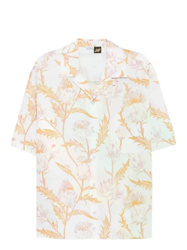 Loewe X Paula's Ibiza Floral-print Shirt - Blue