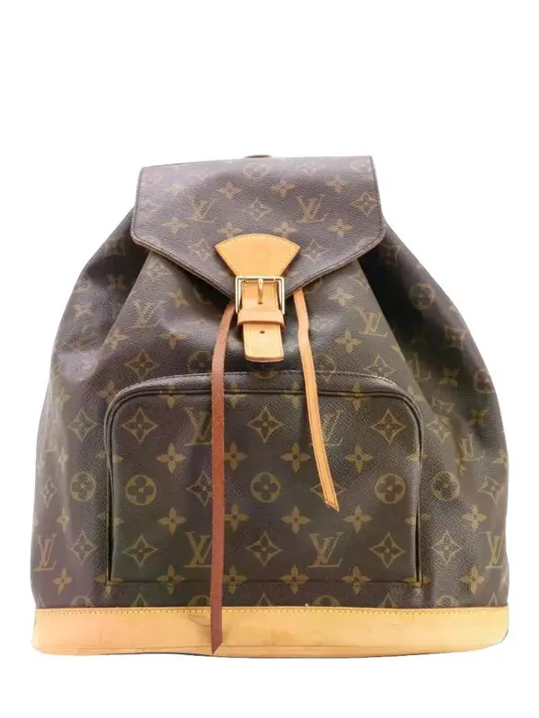 LOUIS VUITTON Vintage Montsouris Monogram Canvas Gm Backpack - Brown