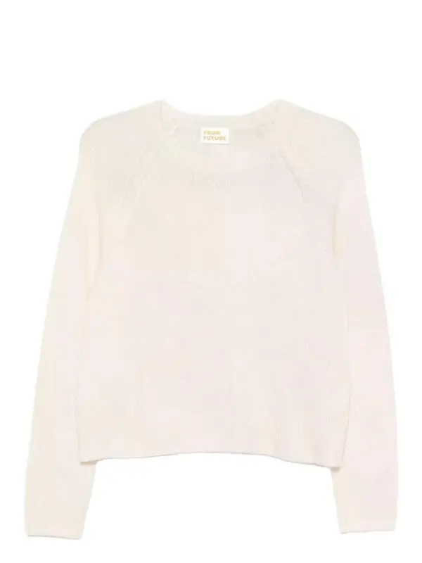 From Future Raglan-sleeve Crew-neck Sweater - Neutrals