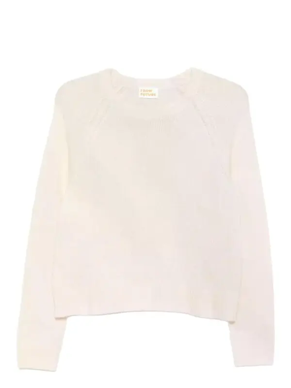 From Future Raglan-sleeve Crew-neck Sweater - Neutrals