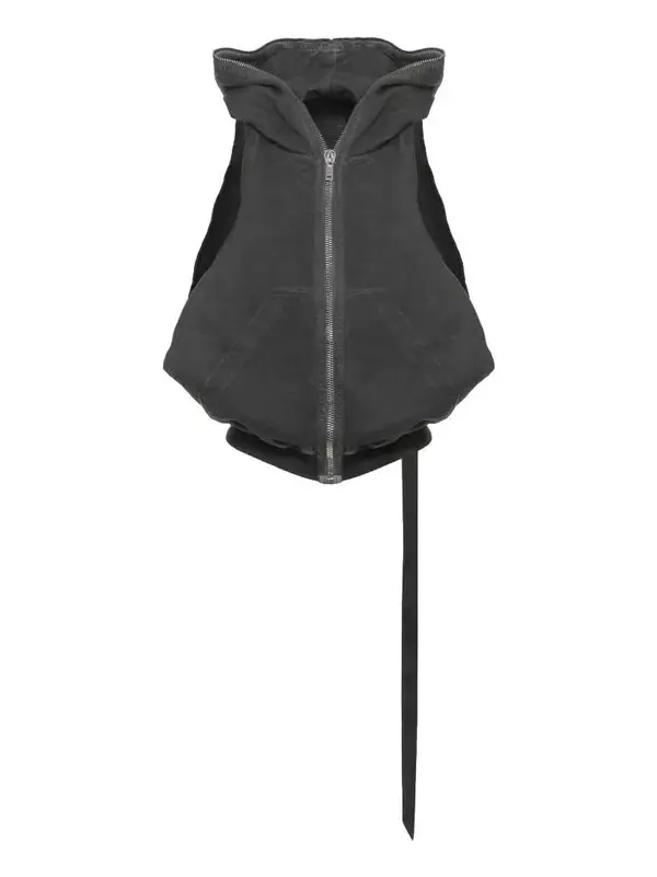 Rick Owens Sleeveless Hooded Hoodie - Grey