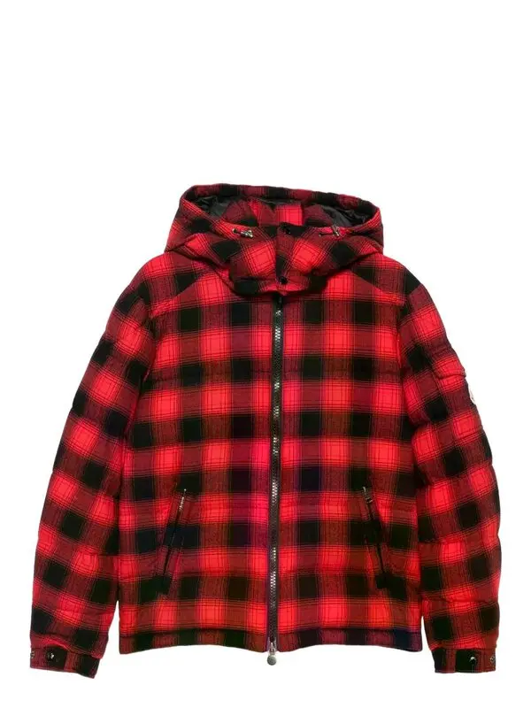 Moncler Airor Check Jacket - Red