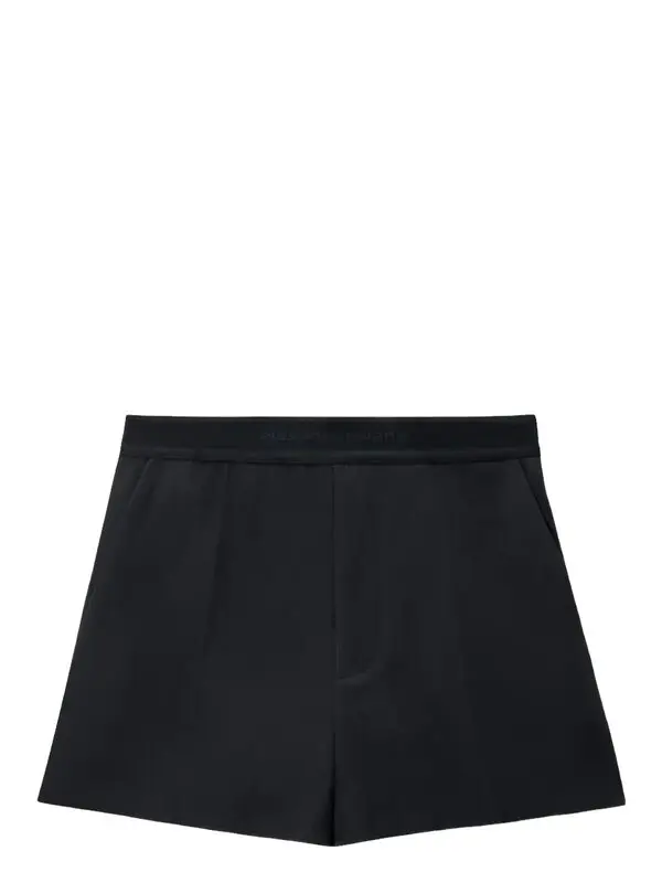 Alexander Wang Logo Elastic High-rise Mini Short - Blue
