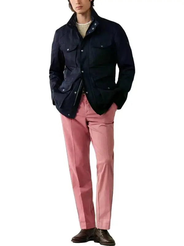 HACKETT  Sanderson Tailored-fit Chino Trousers - Pink