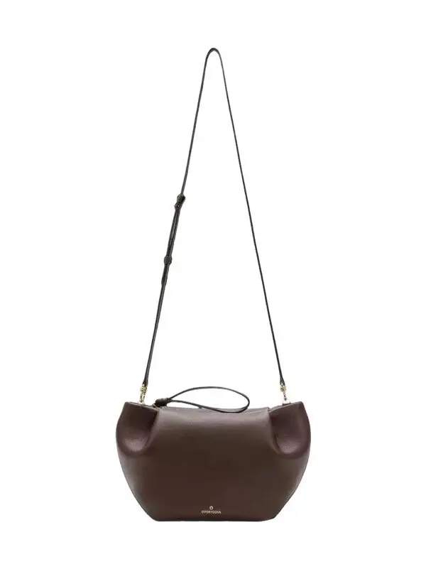 LA PORTEGNA Marta Leather Clutch Bag - Red
