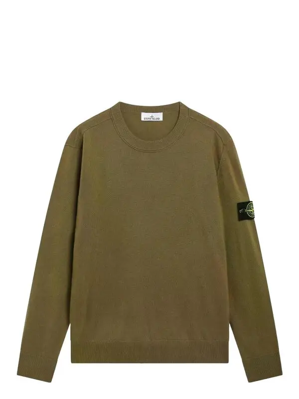 Stone Island 5100021 Light Rws Geelong Wool Jumper - Green