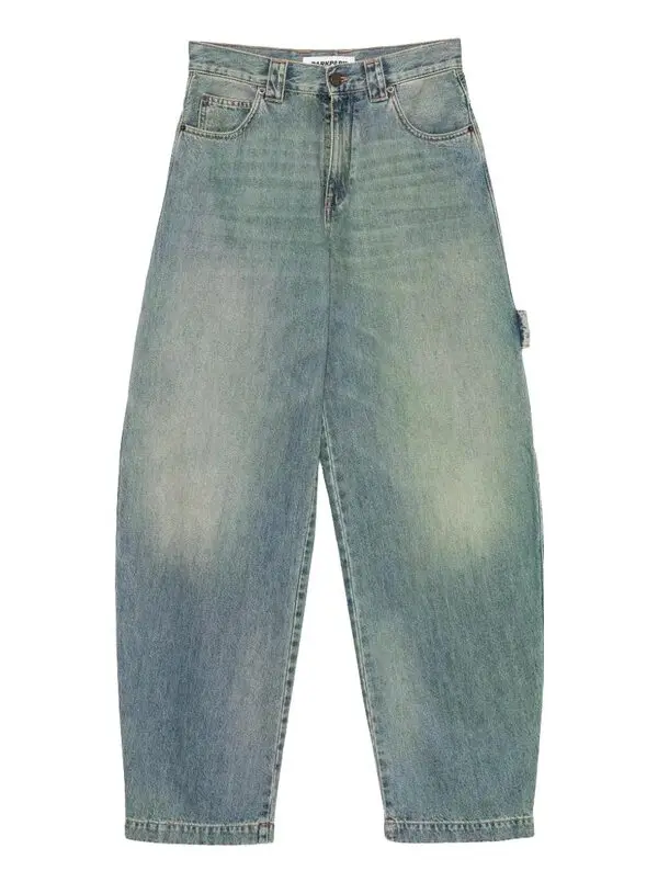 DARKPARK Audrey Faded-effect Hammer-loop Jeans - Blue