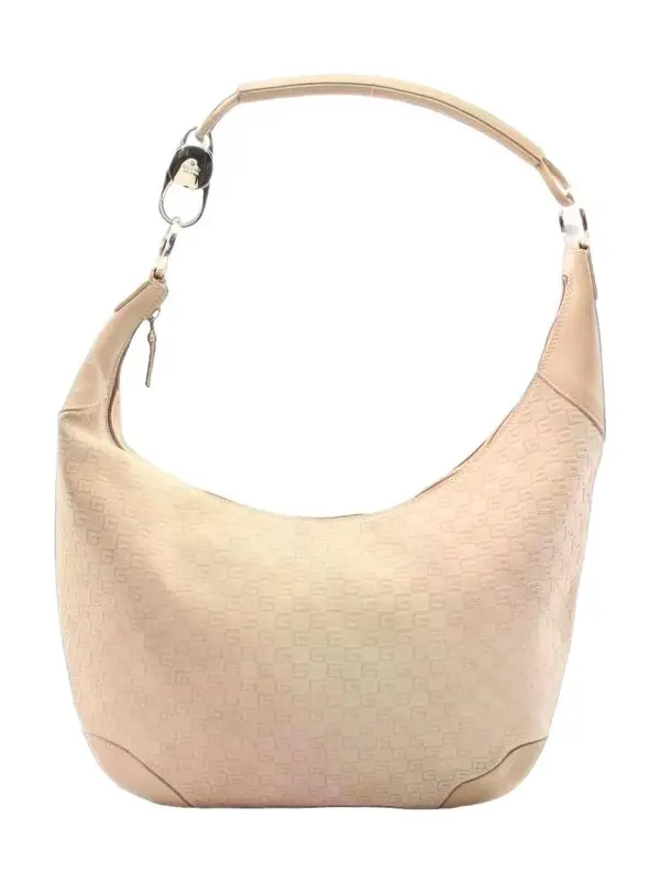 Gucci 2000s G Pattern Shoulder Bag - Neutrals