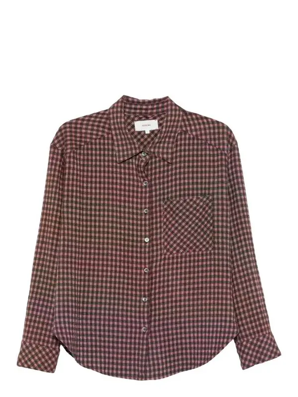 Xirena Jordy Checked Buttoned-down Shirt - Pink