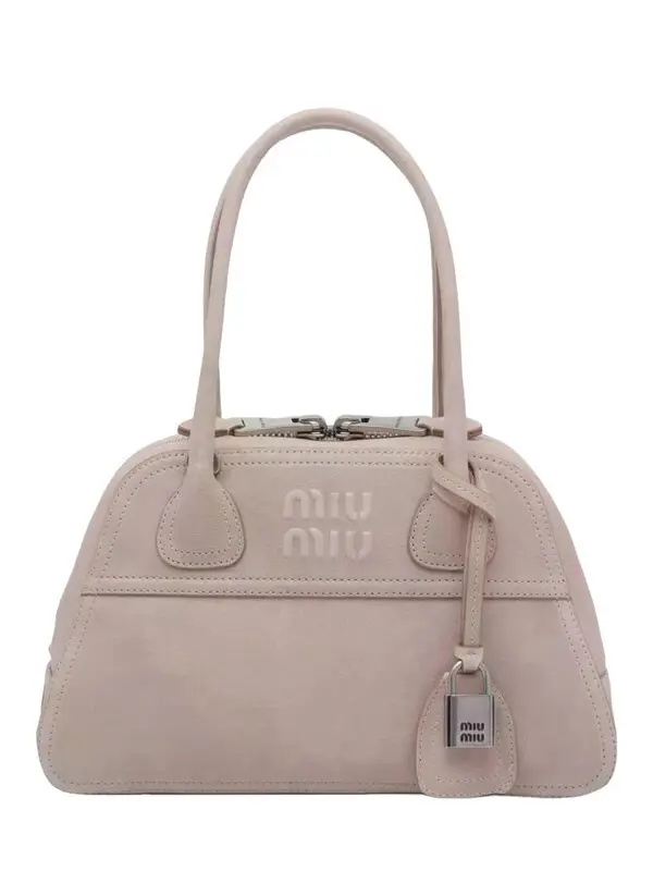 Miu Miu Vivant Nappa Leather Bag - Neutrals