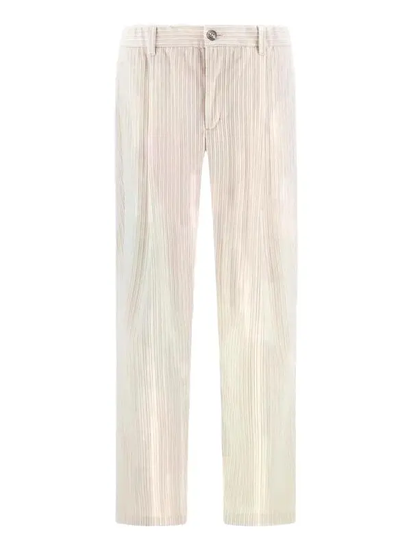 Herno Pleated Corduroy Trousers - Neutrals