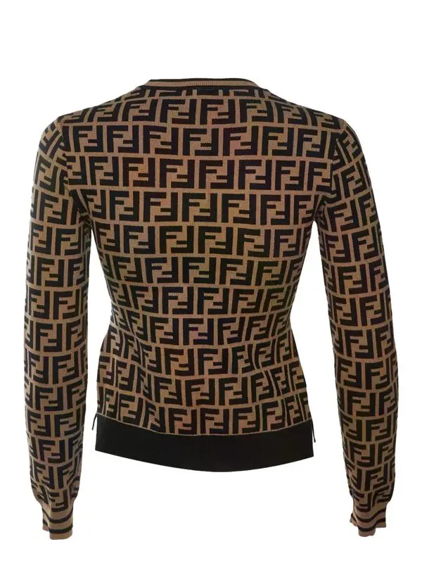 Fendi Ff Zucca Sweater - Brown