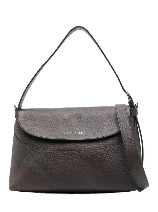 Orciani Logo-lettering Shoulder Bag - Brown