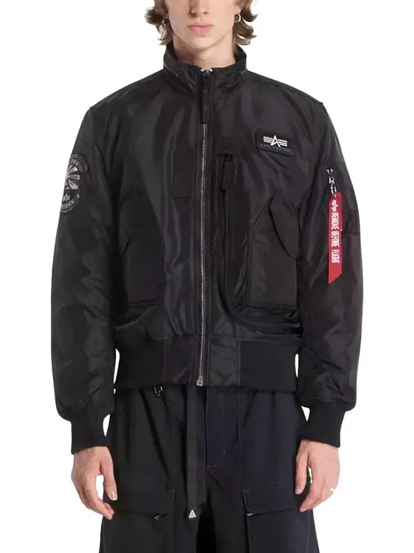 Alpha Industries Engine Bomber Jacket - Black