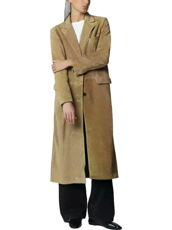 ARMA Alissa Suede Coat - Neutrals