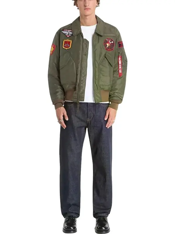 Alpha Industries Cwu-45/p Devils Brigade Bomber Jacket - Green