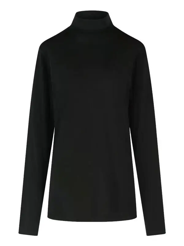 RIER High-neck Wool Sweater - Black