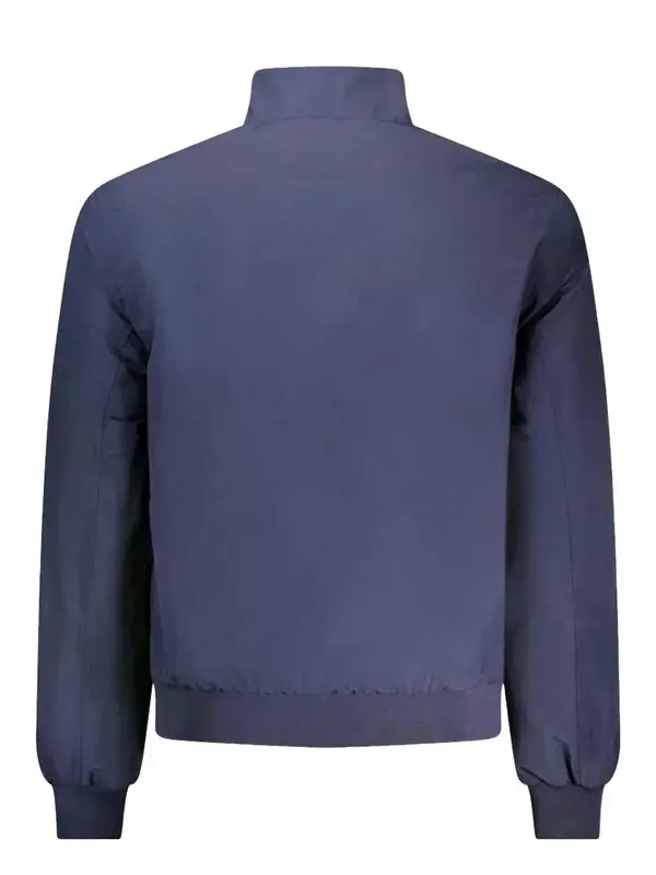 NORWAY 1963 Zip-up Ribbed-trim Bomber Jacket - Blue