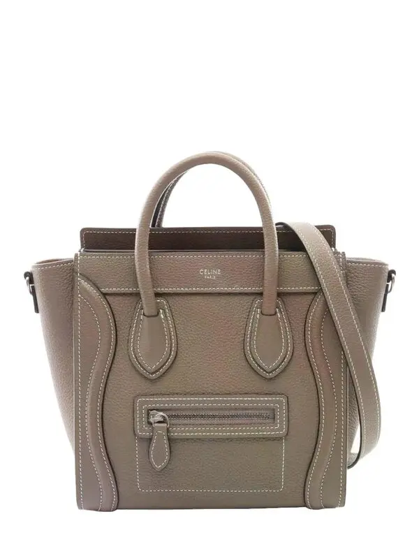 Celine 2010s Nano Shopper Tote Bag - Brown