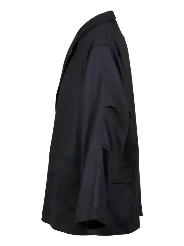 DAIWA PIER39 Oversized Flannel Jacket - Black