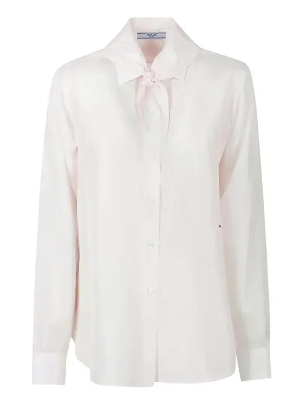 Prada Silk Poplin Shirt - Pink