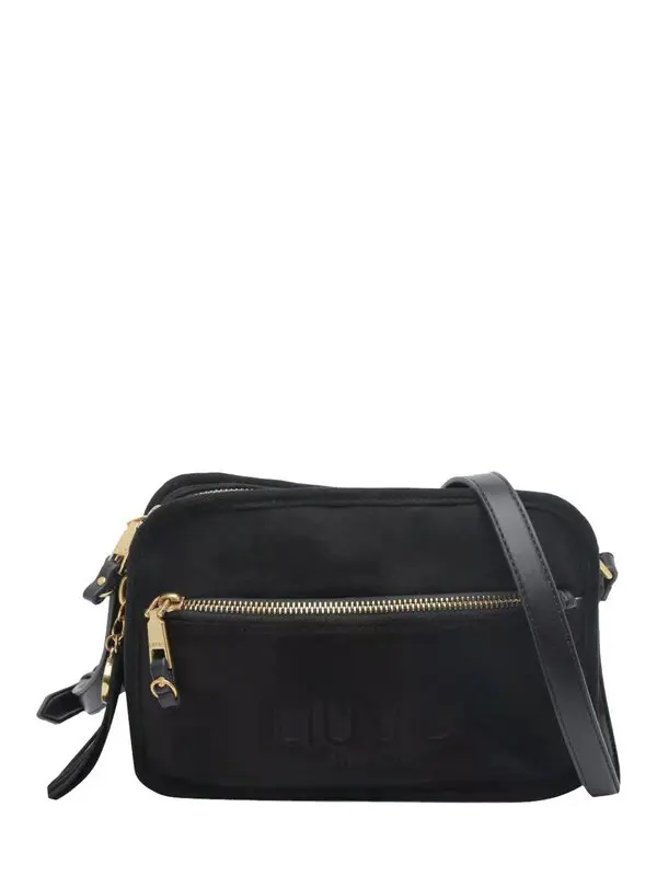 Liu Jo Logo-embossed Tassel-detail Cross Body Bag - Black