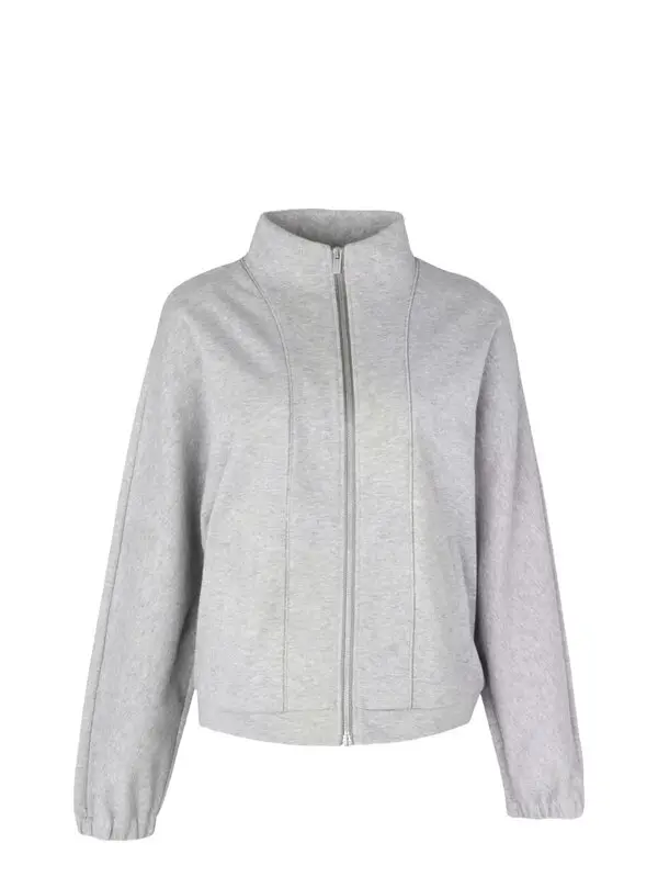 Peserico Zip-up High-neck Sweatshirt - Grey