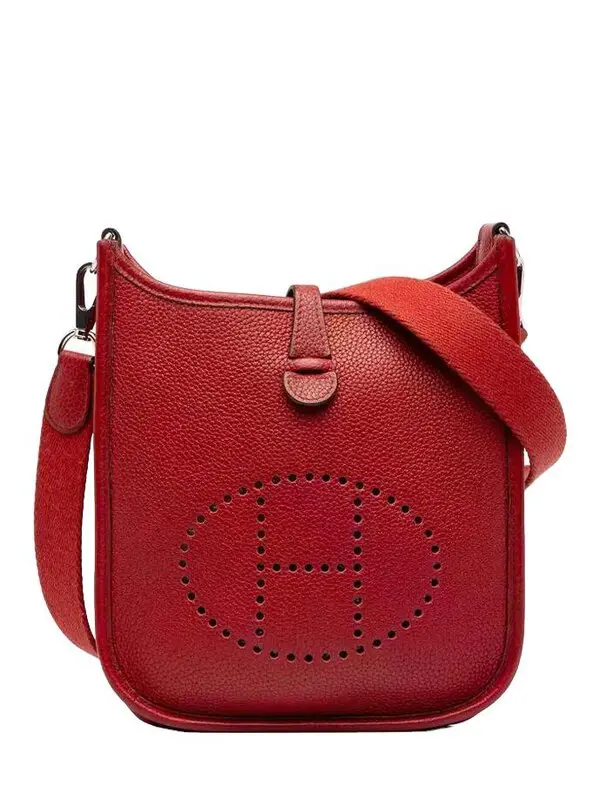 Hermès 2020 Clemence Evelyne I Tpm Crossbody Bag - Red