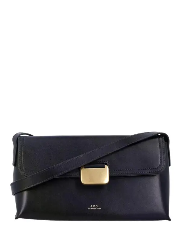 A.p.c. Small Simone Logo-print Shoulder Bag - Black