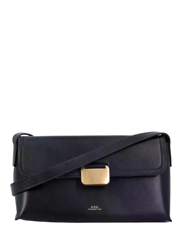A.p.c. Small Simone Logo-print Shoulder Bag - Black