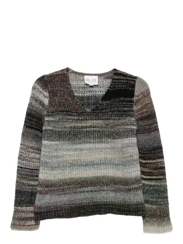 NEERA V-neck Sweater - Grey