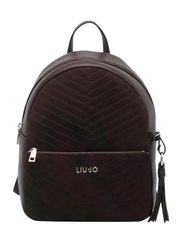 Liu Jo Chevron-quilted Tassel Backpack - Red