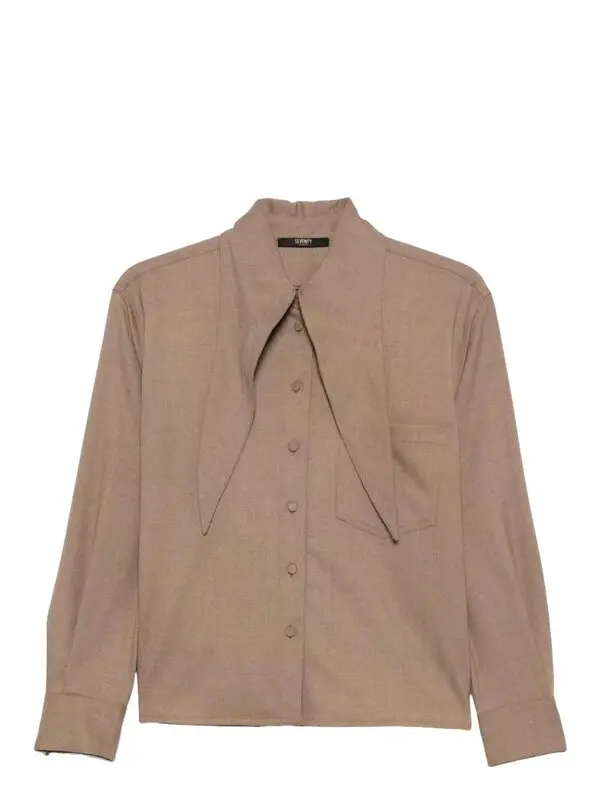 Seventy Pointed-collar Shirt - Brown