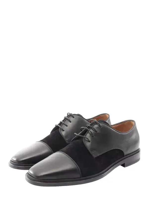 CHRISTIAN LOUBOUTIN 2020s Bruno Orlato Leather Suede Shoes - Black