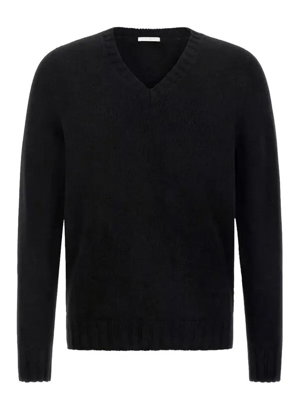 OLIVER LATTUGHI V-neck Cashmere Sweater - Black