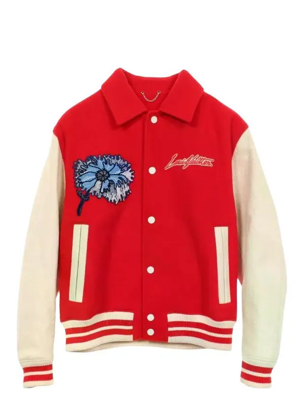 LOUIS VUITTON 2010s X Yayoi Kusama Psychedelic Flower Bomber Jacket - Red