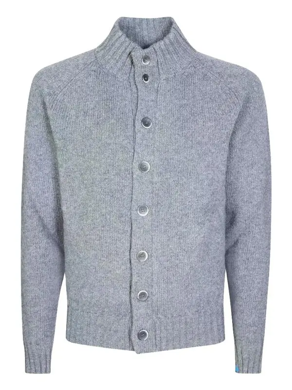 Altea Raglan-sleeve Button-up Cardigan - Grey