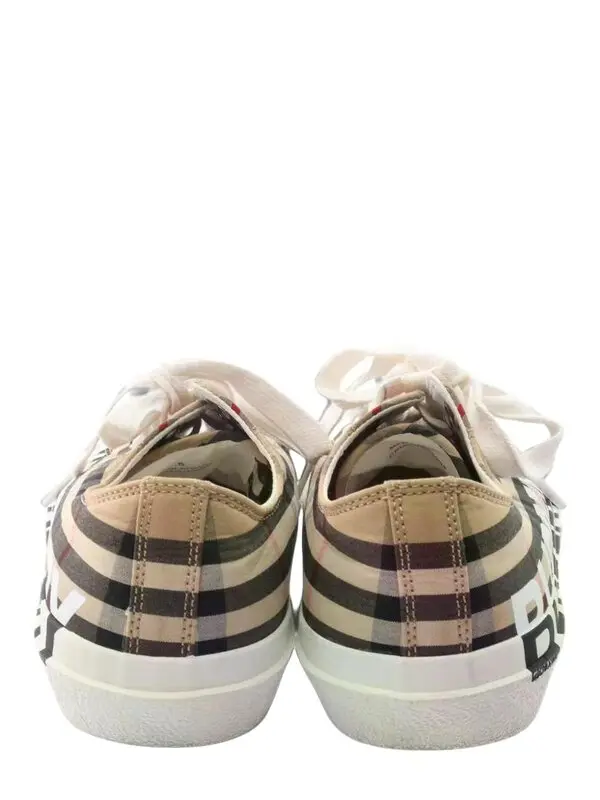 Burberry 2000s Nova Check Sneakers - White
