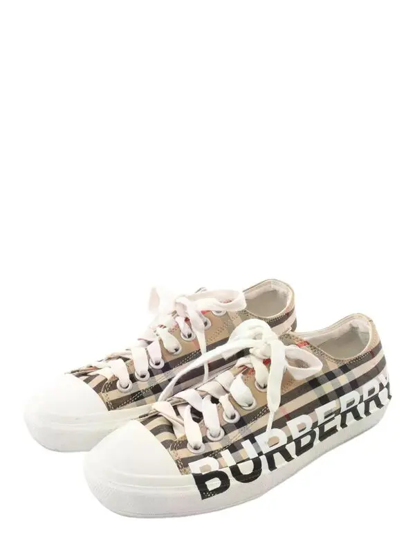 Burberry 2000s Nova Check Sneakers - White
