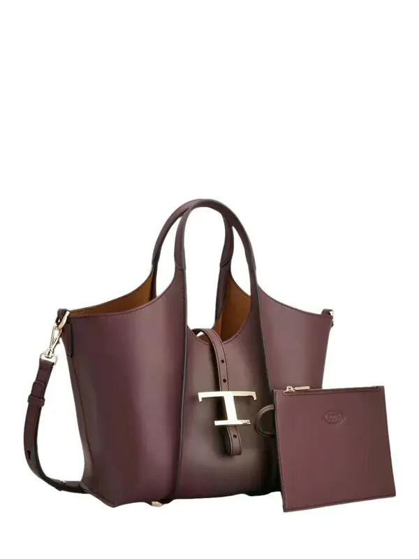 TOD'S Medium T Timeless Tote Bag - Red