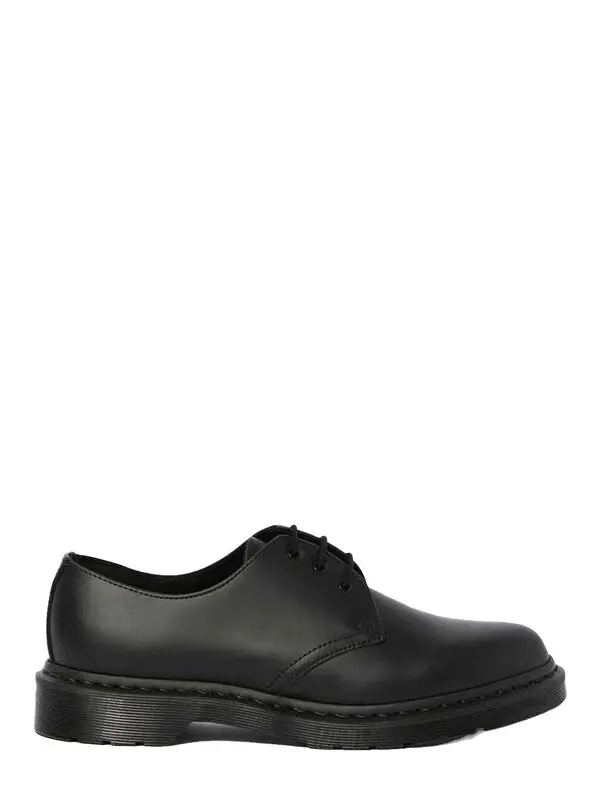 Dr. Martens 1461 Mono Smooth Leather Derby Shoes With Rubber Sole - Black