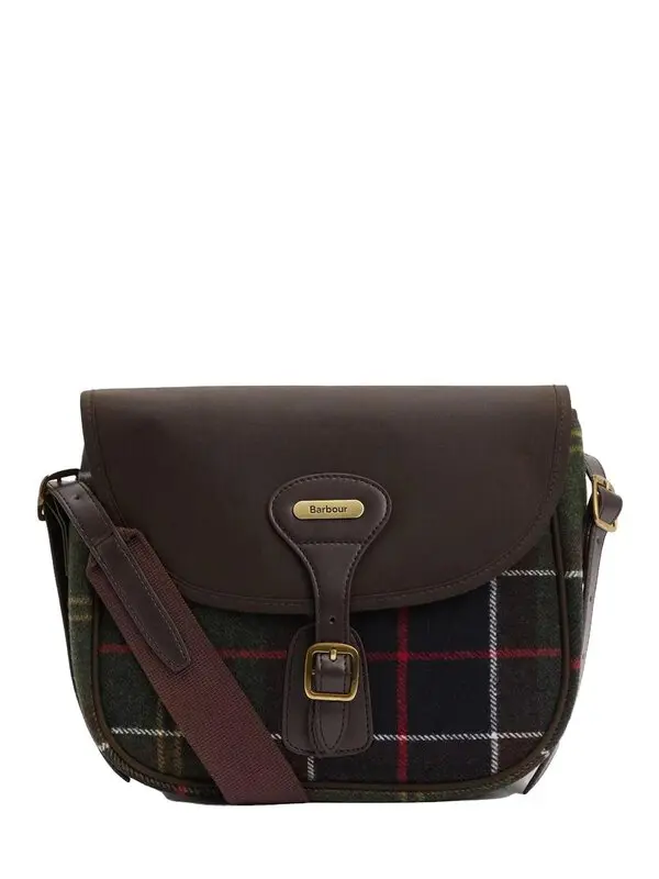 Barbour Cromarty Tartan Wool Crossbody Bag With Leather Details - Multicolor