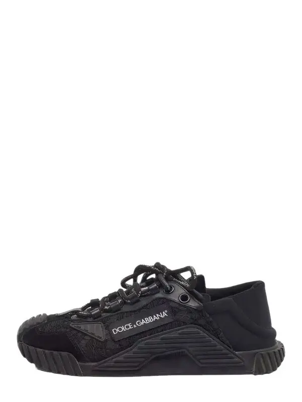 Dolce & Gabbana Ns1 Lace-panel Sneakers - Black