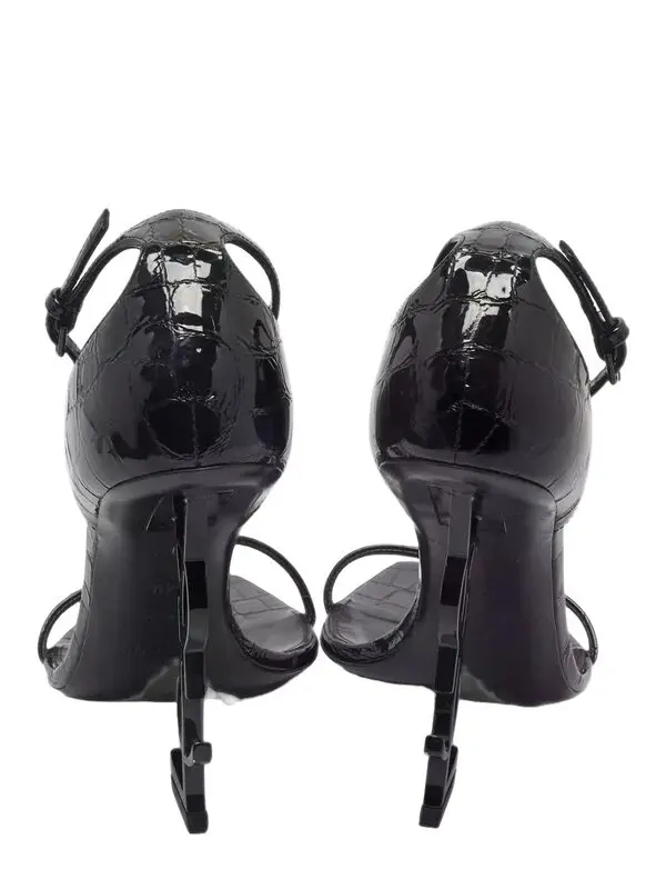 Saint Laurent Opyum Ankle-strap Sandals - Black