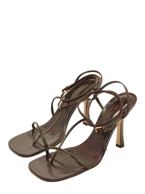 Bottega Veneta Stretch Ankle-strap Sandals - Brown